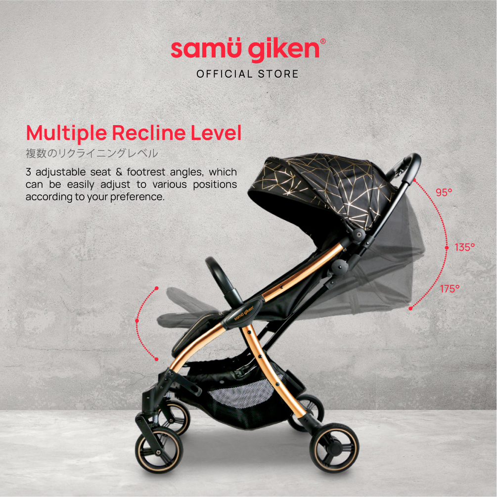 Samu Giken Stroller(Auto Fold) | Kereta Sorong Bayi(Lipat Automatik ...
