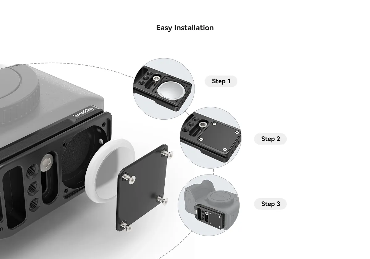 Smallrig Quick Release Mount Plate (Arca-Type Compatible) for AirTag ...