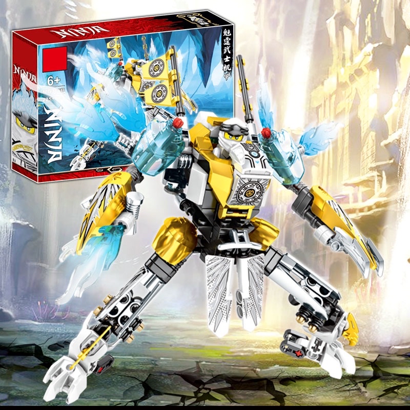 Ninja Warrior Mecha Model Puzzle Assembled Boys Small Particles ...