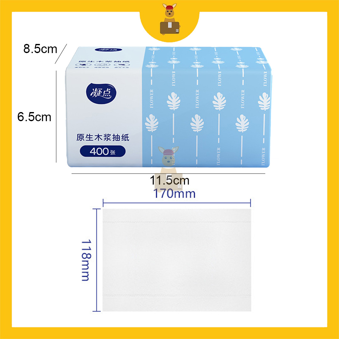 4ply / 5ply Thicken Soft Facial Tissue Paper Virgin Wood Pulp Home Use ...