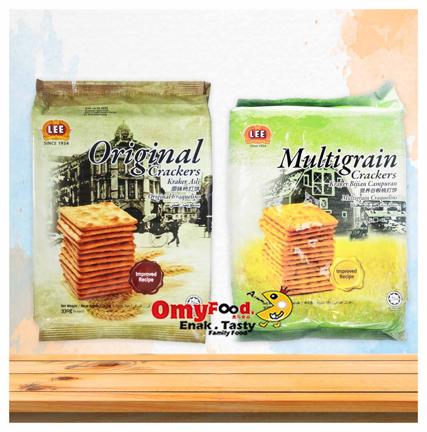 330g Lee Since 1934 [Original Crakers / Multigrain][OmyFood] | Shopee ...