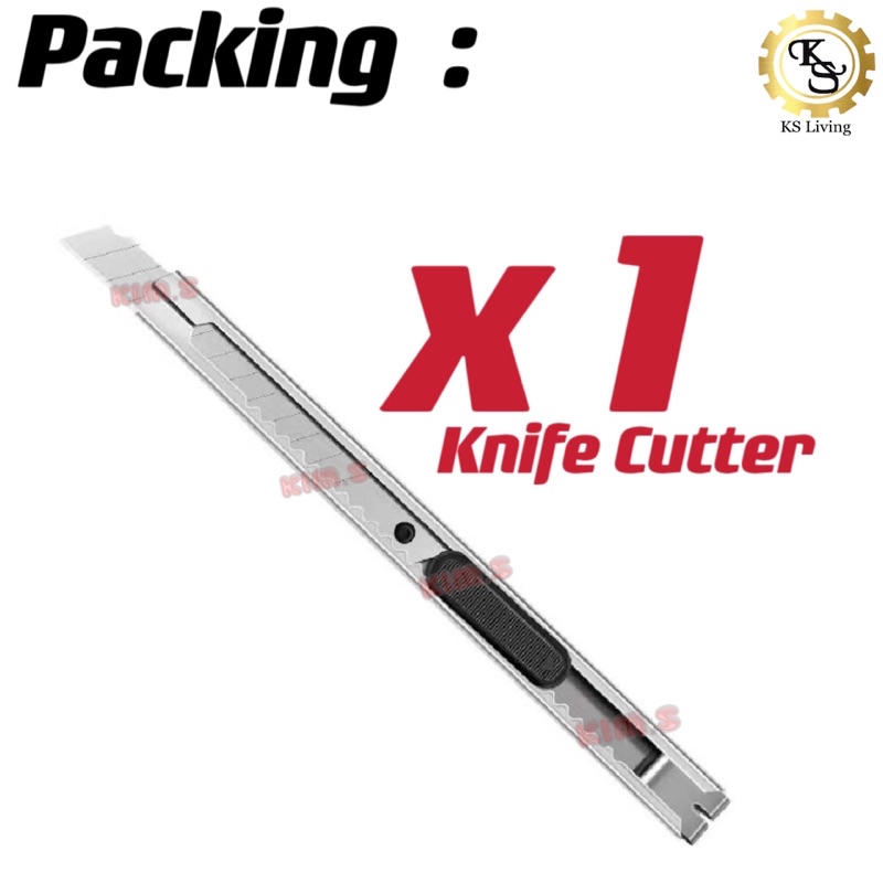Kim.S 9mm Utility Cutter Knife Small Cutter Blade Refill Wallpaper Office School | Shopee Malaysia