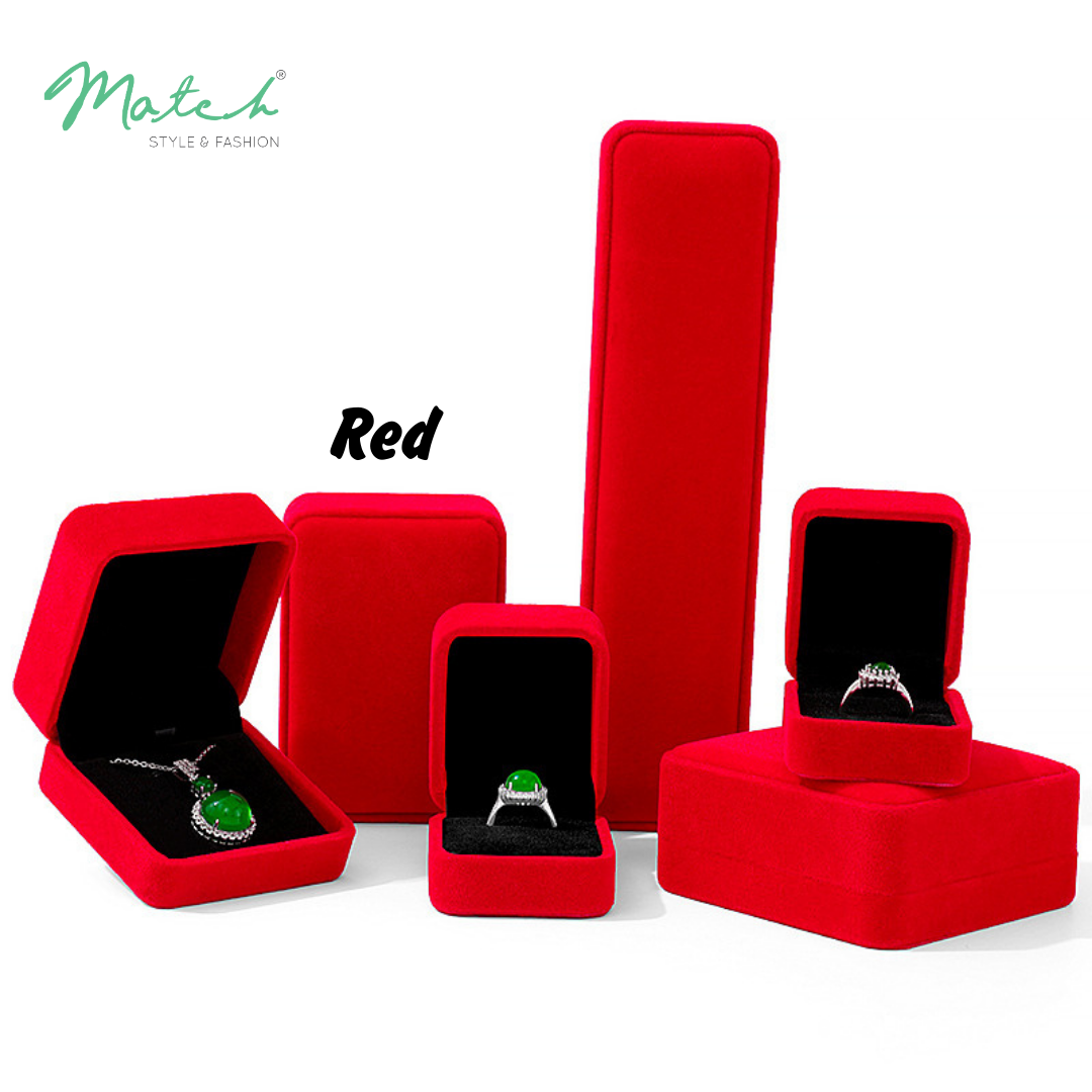 Velvet Jewelry Box Ring Necklace Bangle Bracelet Display Orgainzers ...