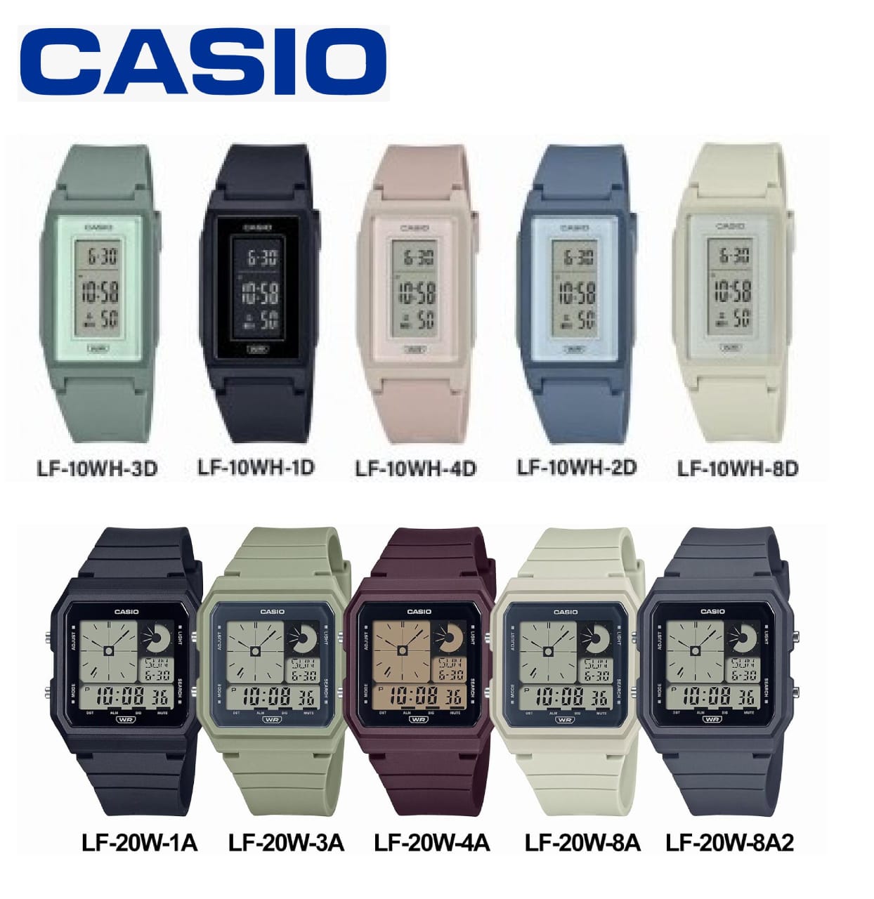 Casio LF-20W / LF-10WH Retro Vintage Series Digital Watch | Shopee Malaysia