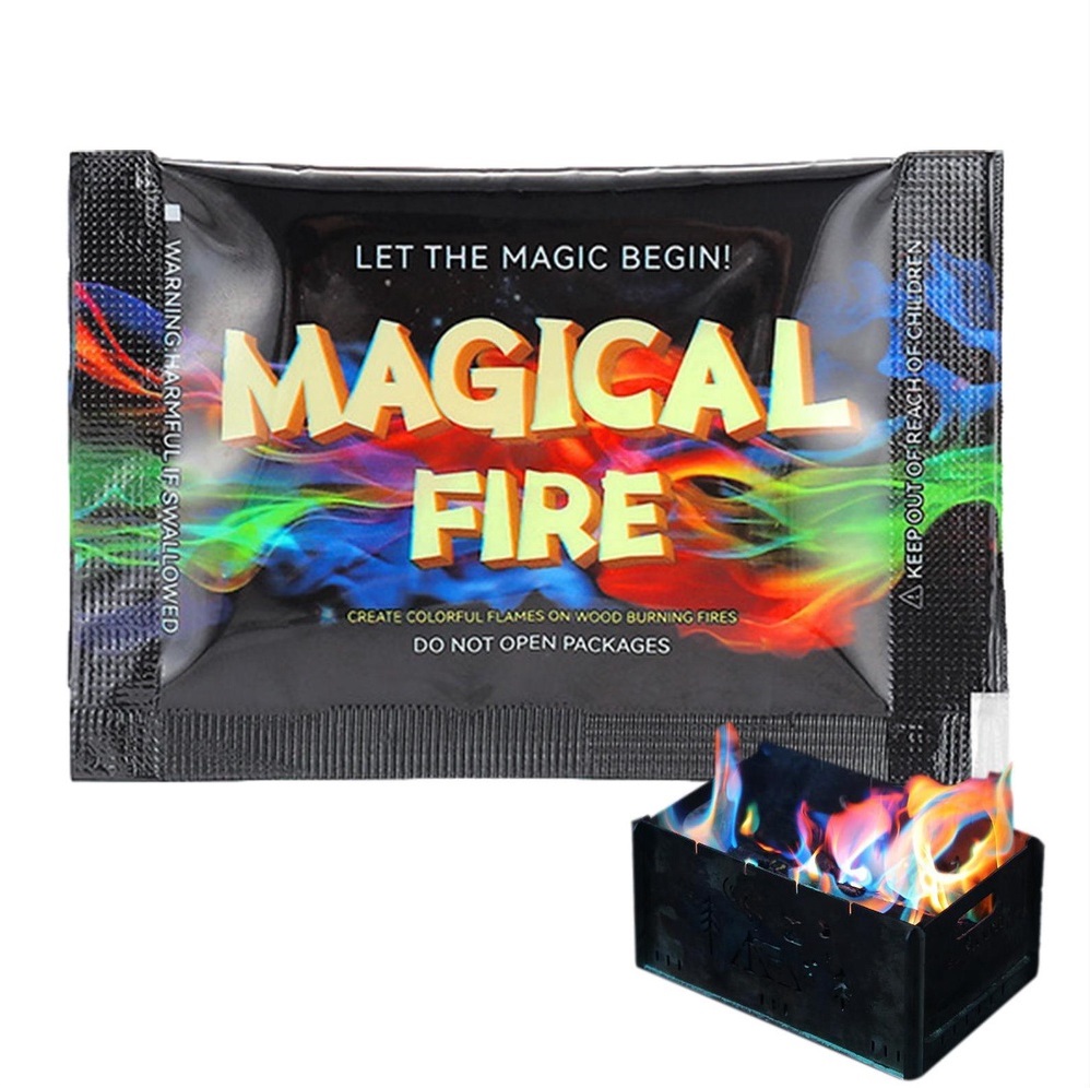 Colorful Fire Flames Powder 10/15g Flame Powder Party Decor Colorful ...
