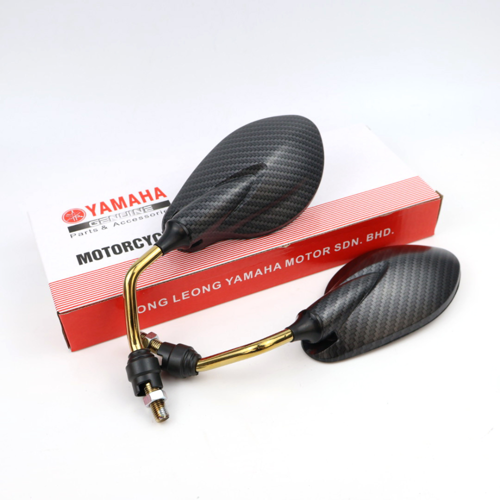 CARBON Y125Z SIDE MIRROR SET CERMIN SISI YAMAHA LC 135 LC135 Y15 Y15ZR Y16 Y125Z 125ZR RXZ FZ150 ...