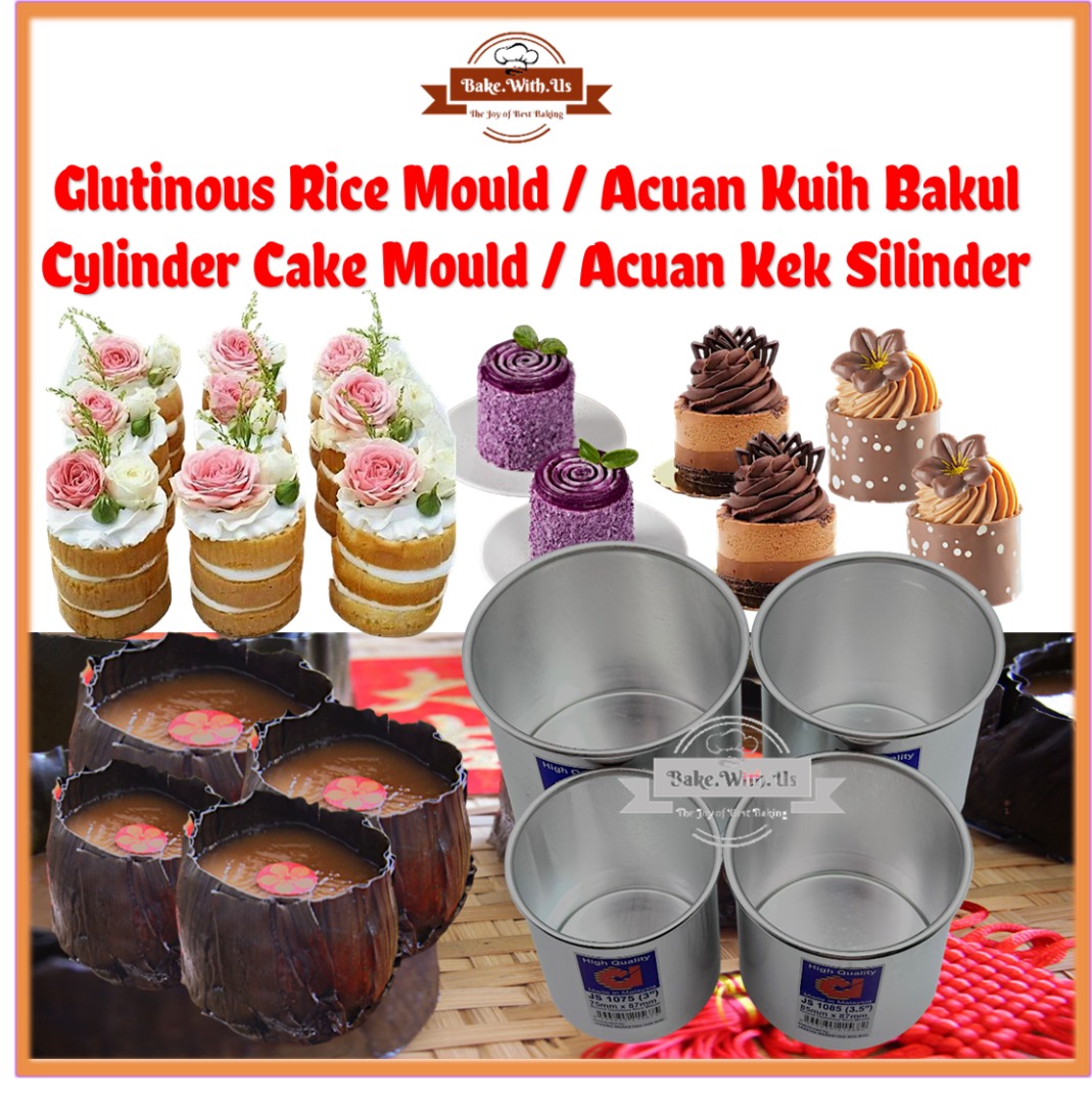 Aluminium High Round Cake Mould Glutinous Rice Mould Kuih Bakul 年糕模具 ...