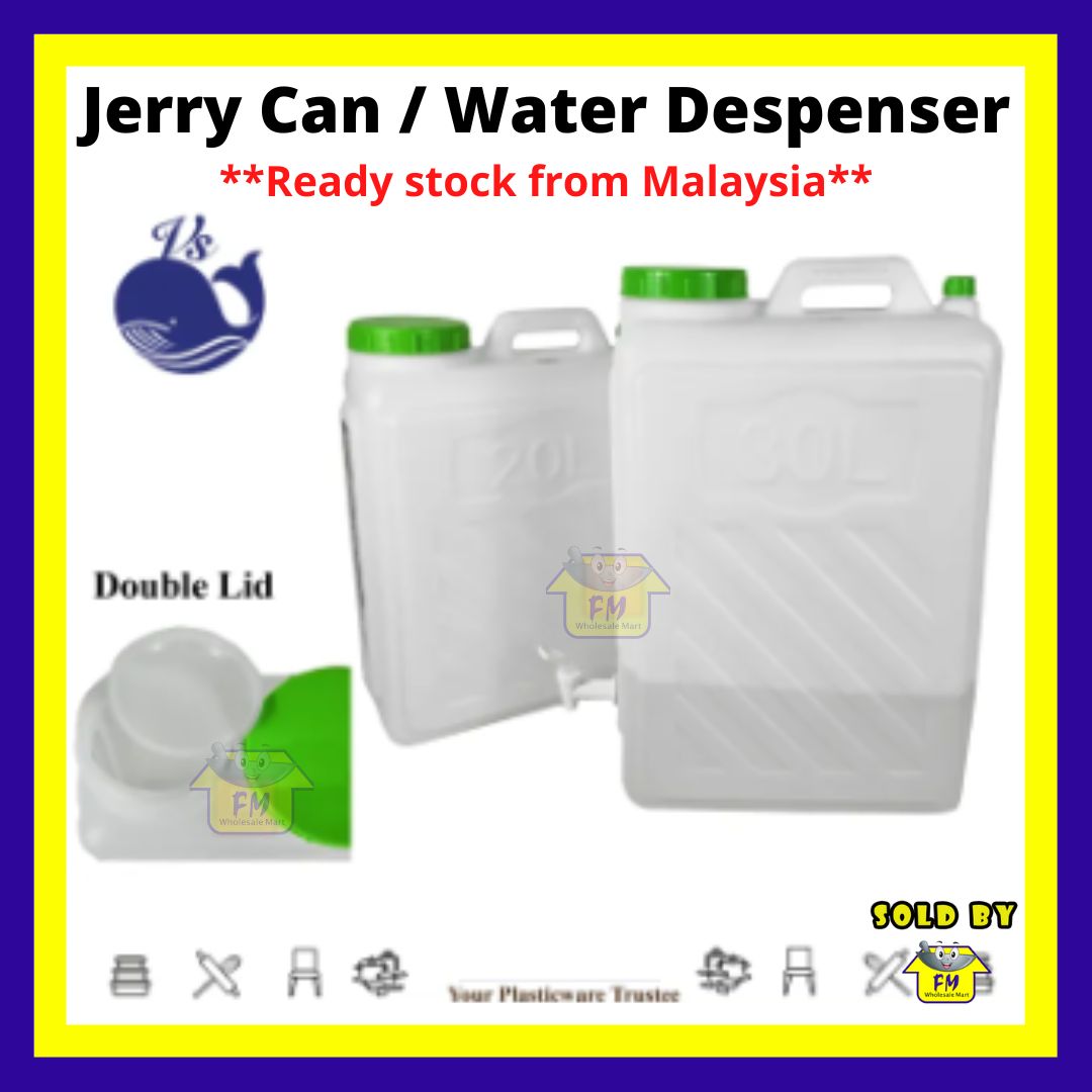 30L New Dual Use Jerry Can with Tap/ Water Dispenser/ Jerry Can/ Tong ...