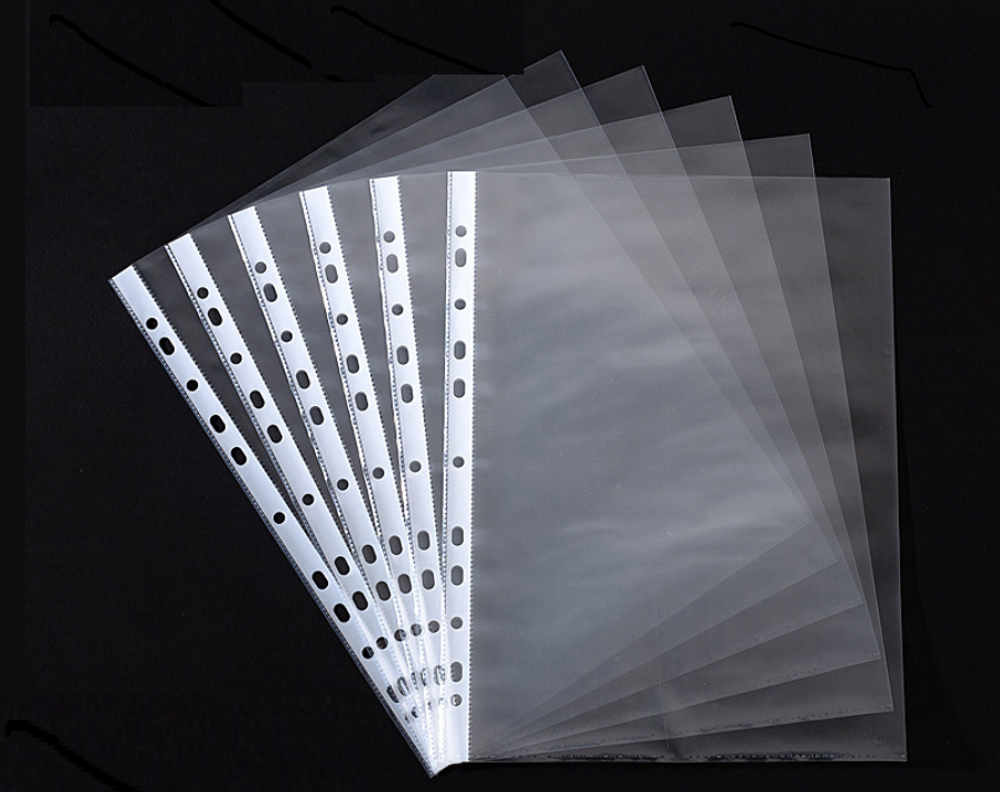 A3 Size Refillable Clear Holder and 11 Hole Sheet Protector Refill ...