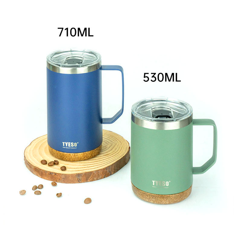 【AUTHORIZED DEALER】Tyeso Thermal Cup With Handle Grip 530ml/710ml Insulated Flask Vacuum Tumbler ...