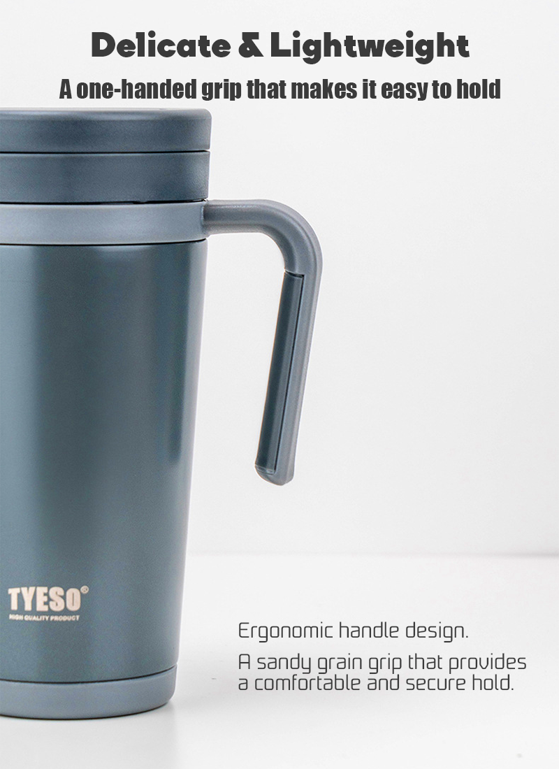 【AUTHORIZED DEALER】TYESO TS-8839 Thermos Coffee Tumbler With Handle ...