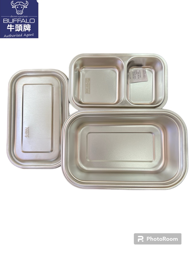 READY STOCK BUFFALO STAINLESS STEEL 304 LUNCH BOX BENTO BOX FOOD ...