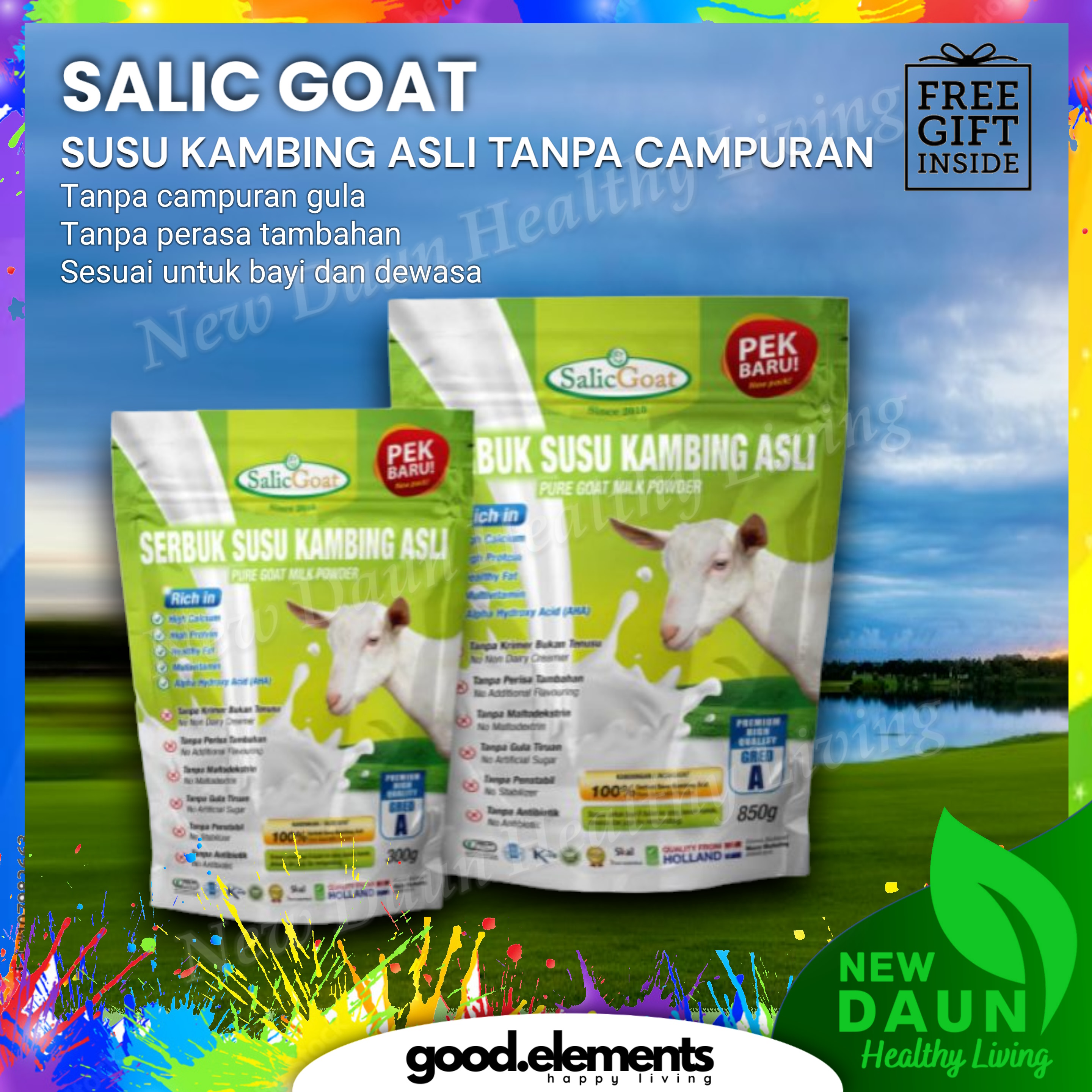 [Ready Stock+🎁] 100% Original SALIC GOAT SUSU KAMBING ASLI 100% Tanpa ...