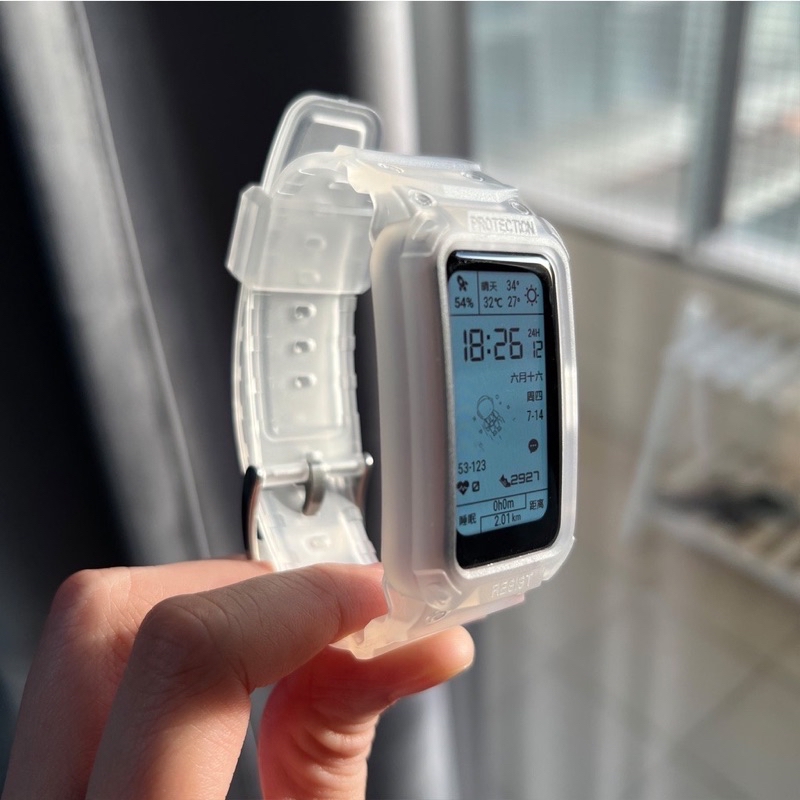 Realme Band 2 Armor Silicone Strap , Casio Style Design, 2in1 Full ...