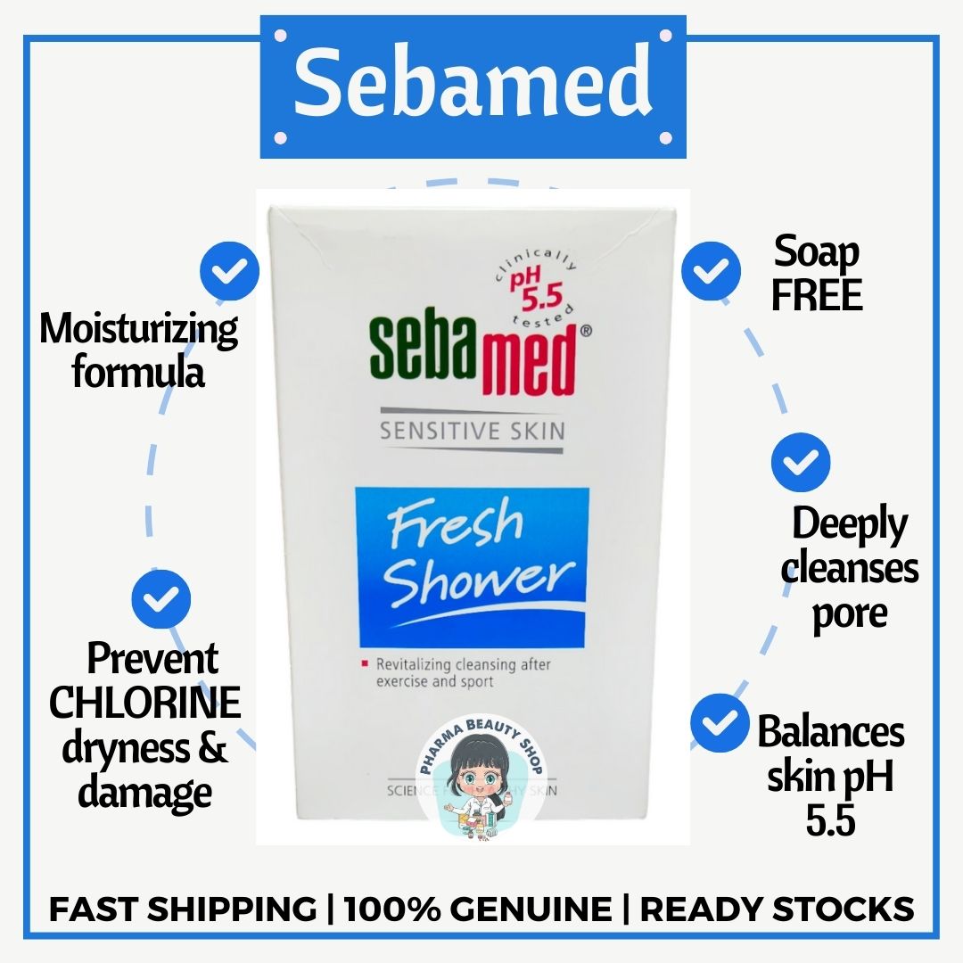 Sebamed Fresh Shower 200ml (for Sensitive Skin & for athletes AFTER ...