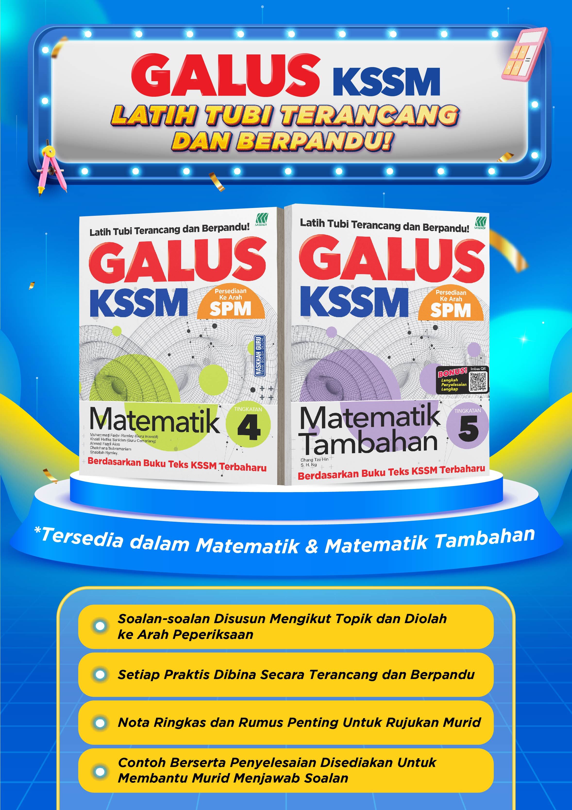 [SASBADI] GALUS KSSM TING. 1, 2, 3, 4, 5 (2024) | Shopee Malaysia