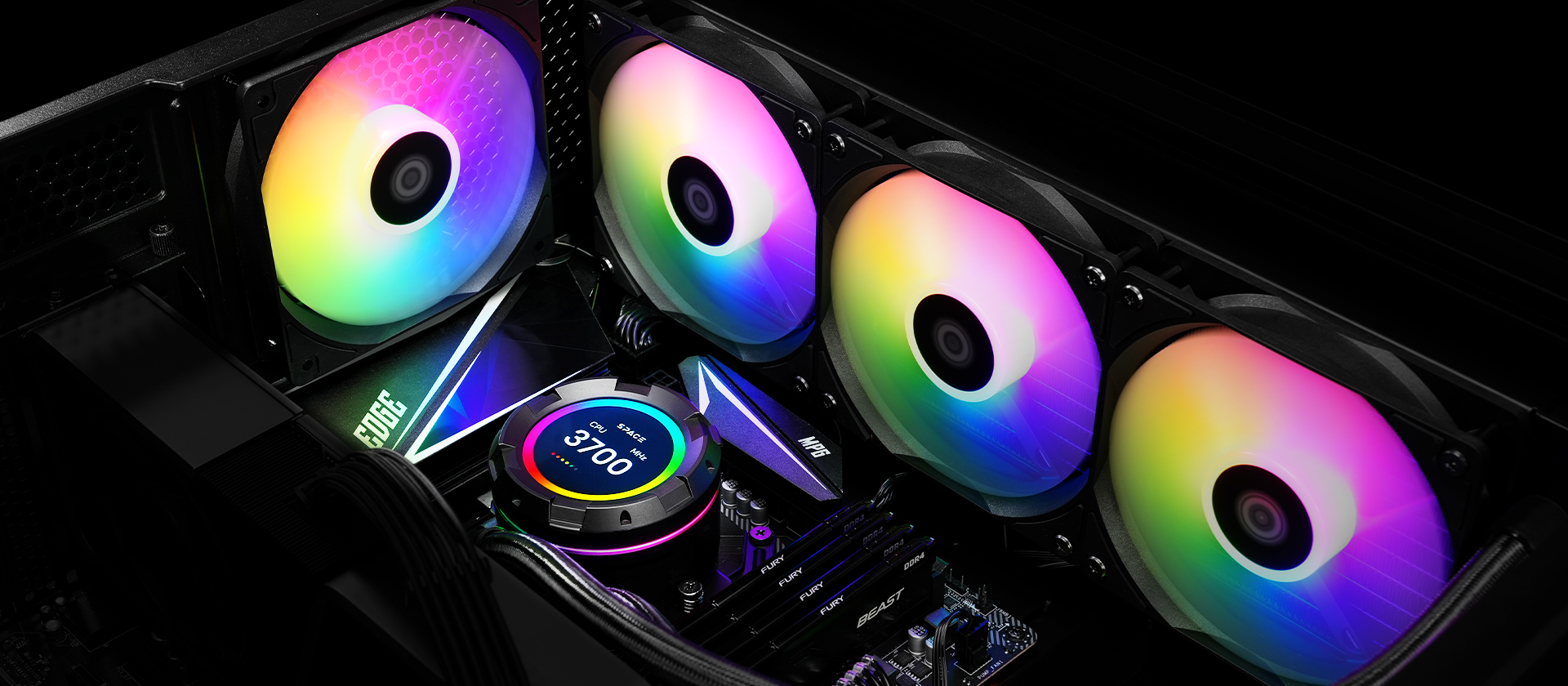 ID-COOLING Space SL240 / SL360 XE LCD ARGB AIO Liquid Cooler - Black ...