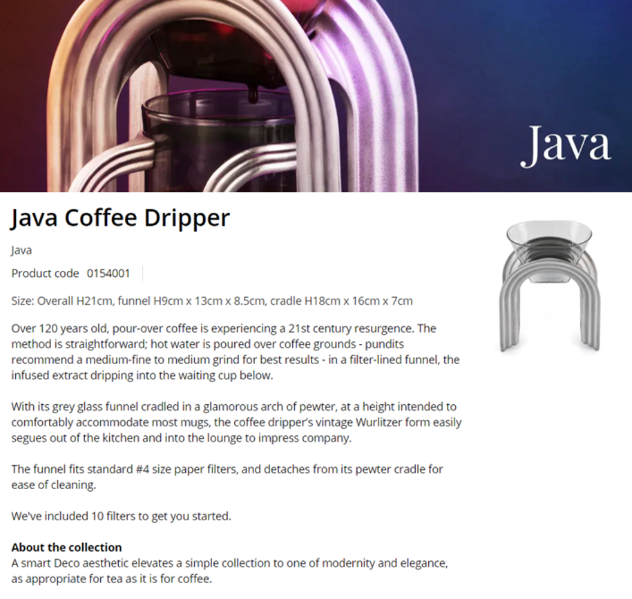 Royal Selangor Java Collection Coffee Dripper | Shopee Malaysia