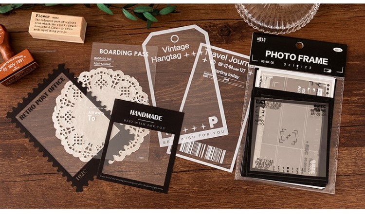 15pcs PET Photo Frame Sticker Decorative Decal Stickers Self-Adhesive ...