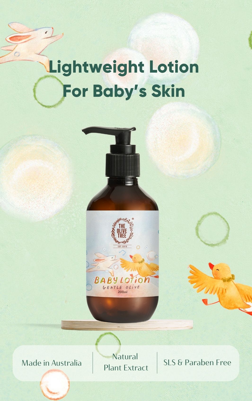 Little Olive Tree Gentle Olive Baby Lotion (200ml) | Shopee Malaysia