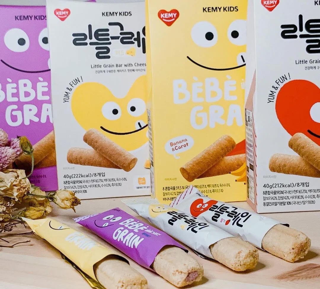 [Baby Food] Korean KEMY Kids Bebe Grain Stick 40g (5g x 8) - Korean ...