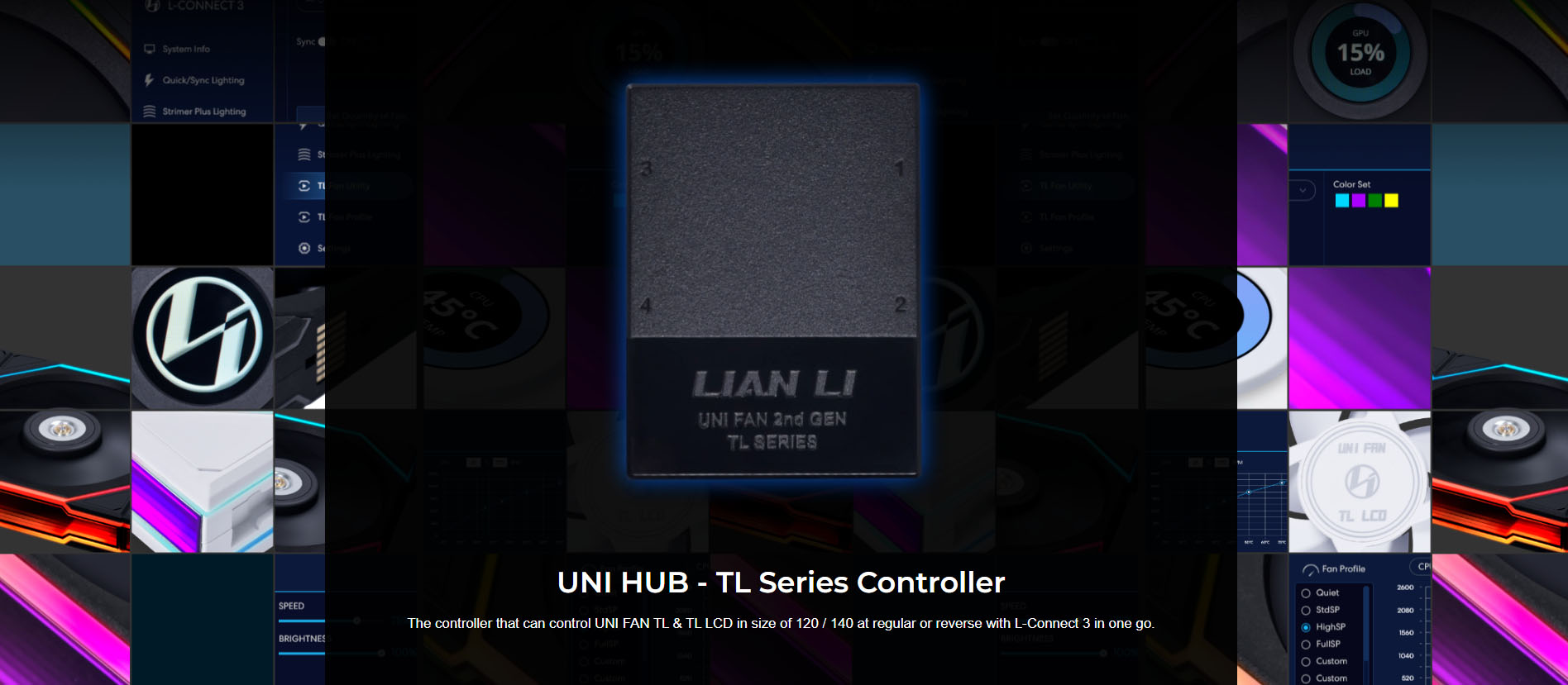 Lian Li Uni Hub TL Series Controller - Black/White TL-CONNECT 3 ...