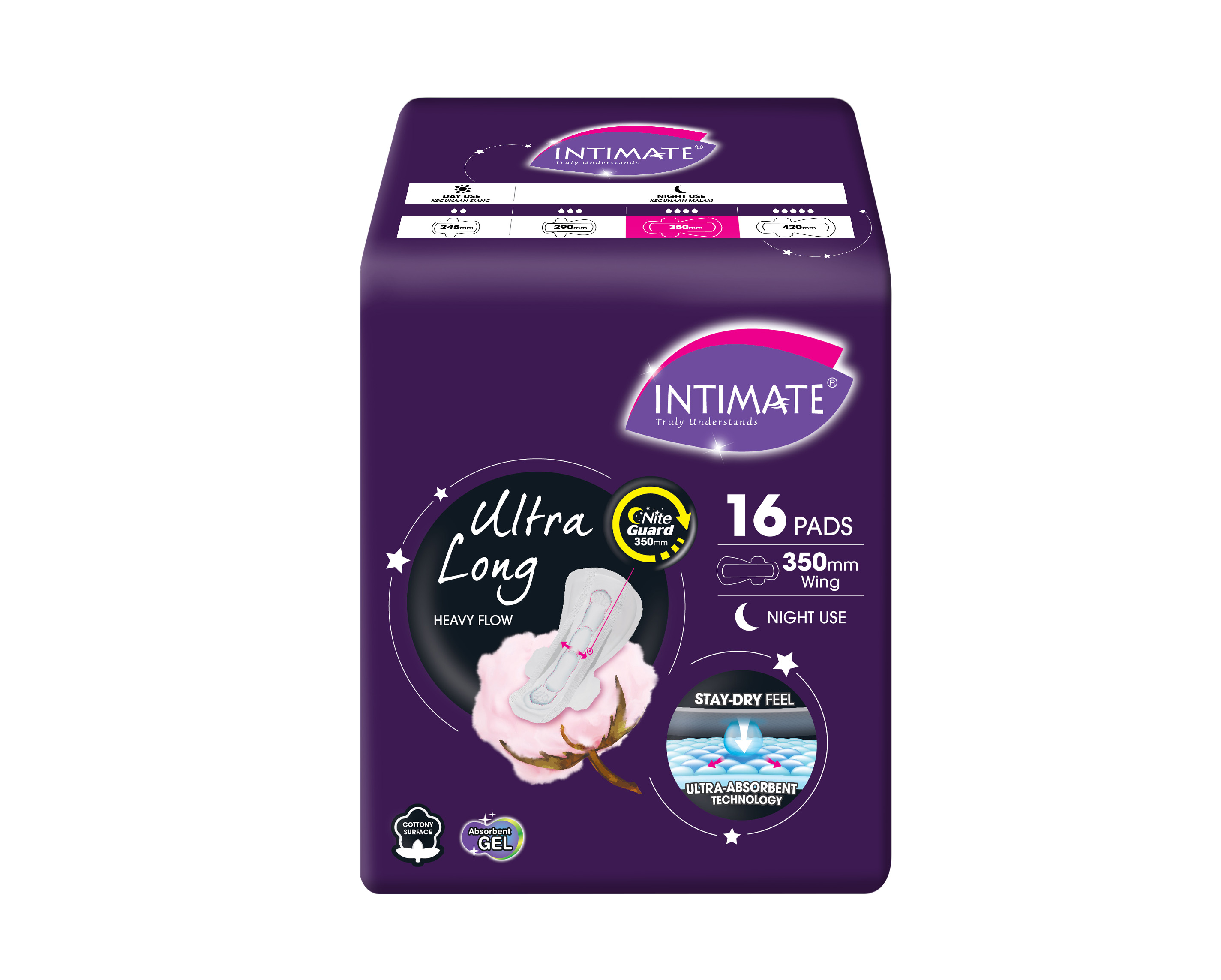 (P57) Intimate Nite Guard Ultralong 350mm (16's) x 6 Packets - [FREE ...
