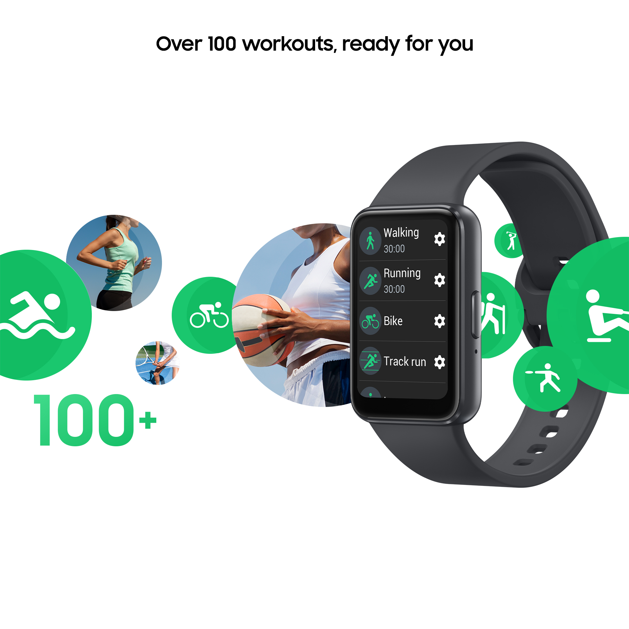 Samsung Galaxy Fit3 Light and Sleek Fitness Band 13 Days battery 100 ...