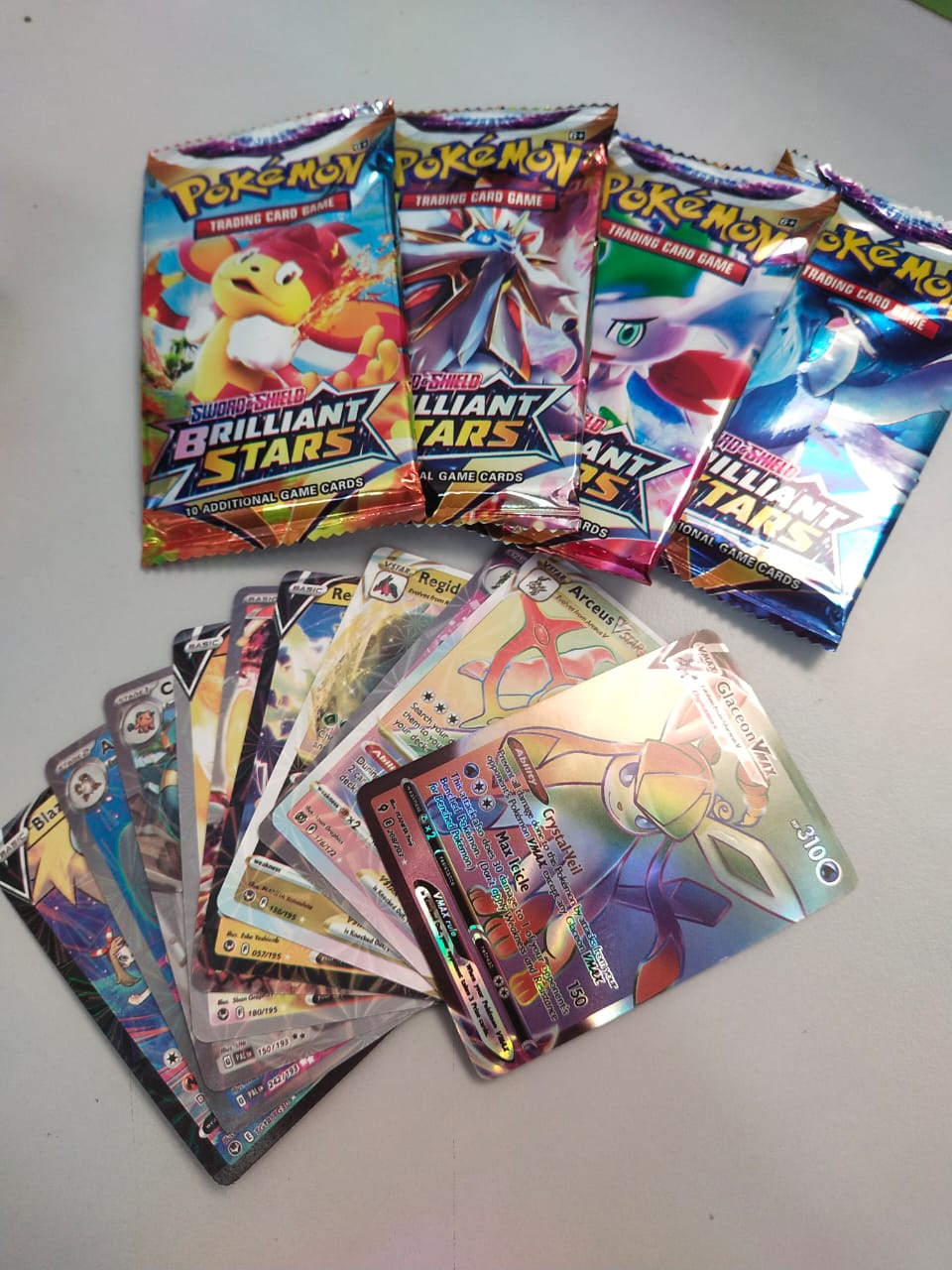 55 pcs Gold Game Cards Family Card Game Collection Pikachu Trainer ...