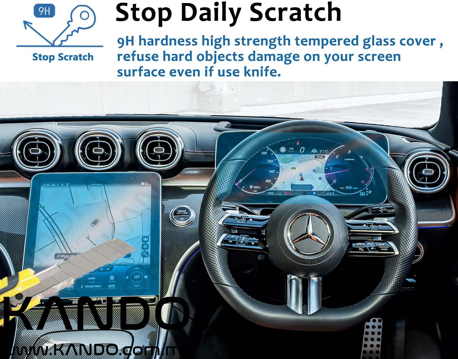 Mercedes Benz C300 Benz C200 Tempered Glass Protector MercedesBenz W206 ...