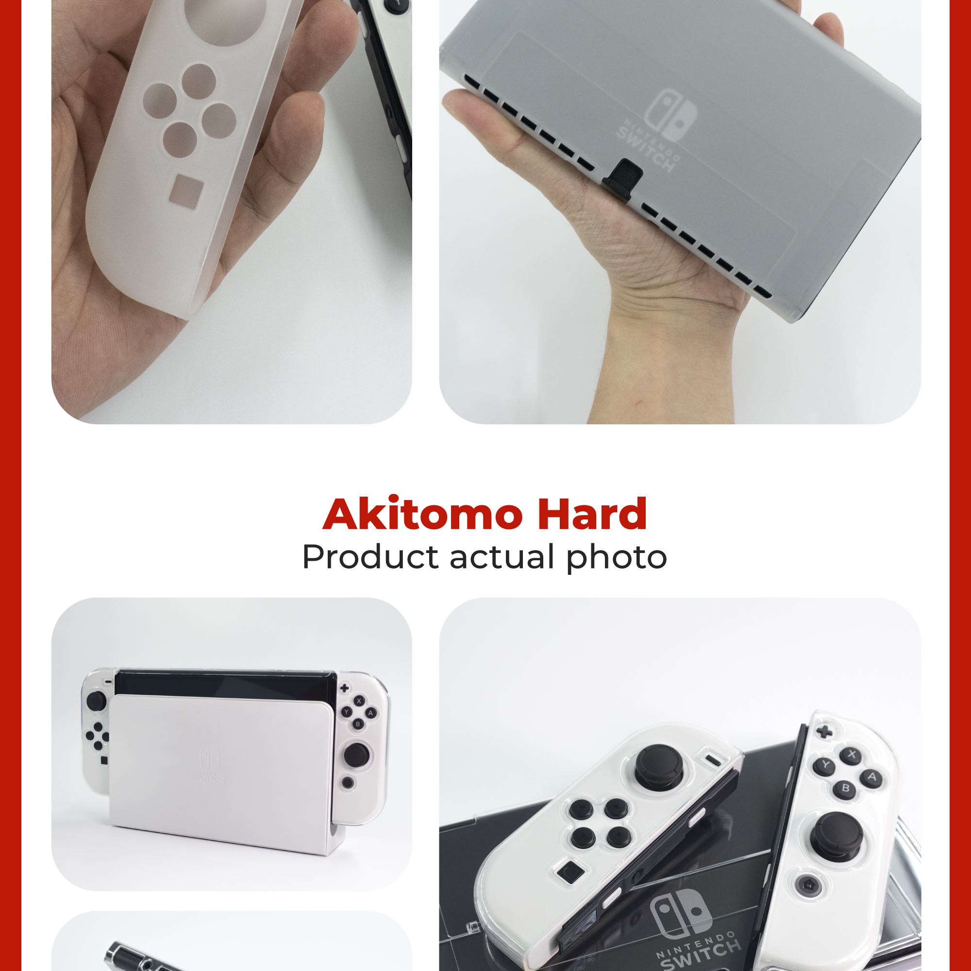 DOBE AKITOMO Nintendo Switch OLED Crystal Case TPU Protective ...