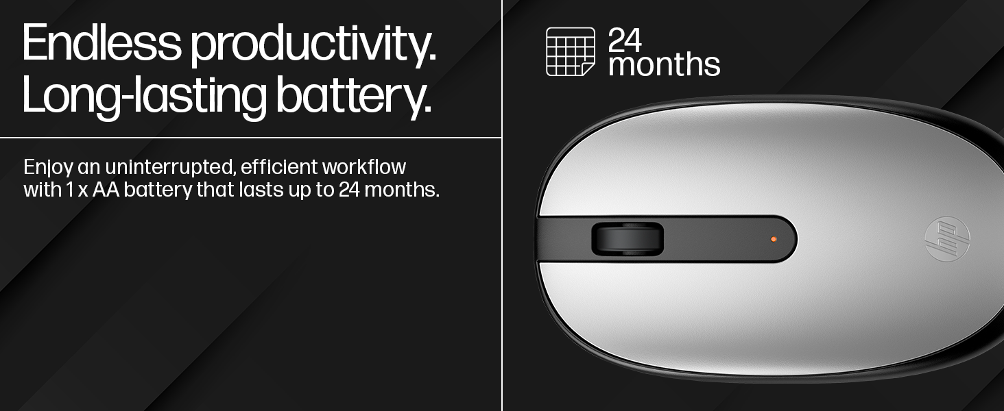 HP 240 Bluetooth Wireless Mouse ( 43N04AA - SILVER / 3V0G9AA - BLACK ...