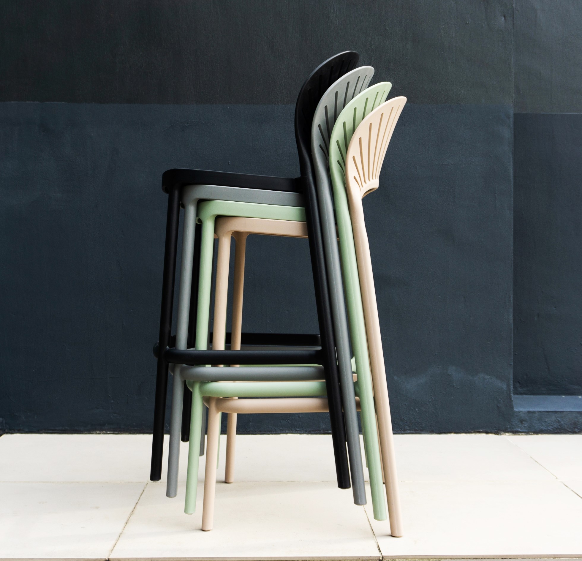 Trinidad Stool / Stackable PP Bar Chair / Outdoor Bar Stool - FRM1121 ...