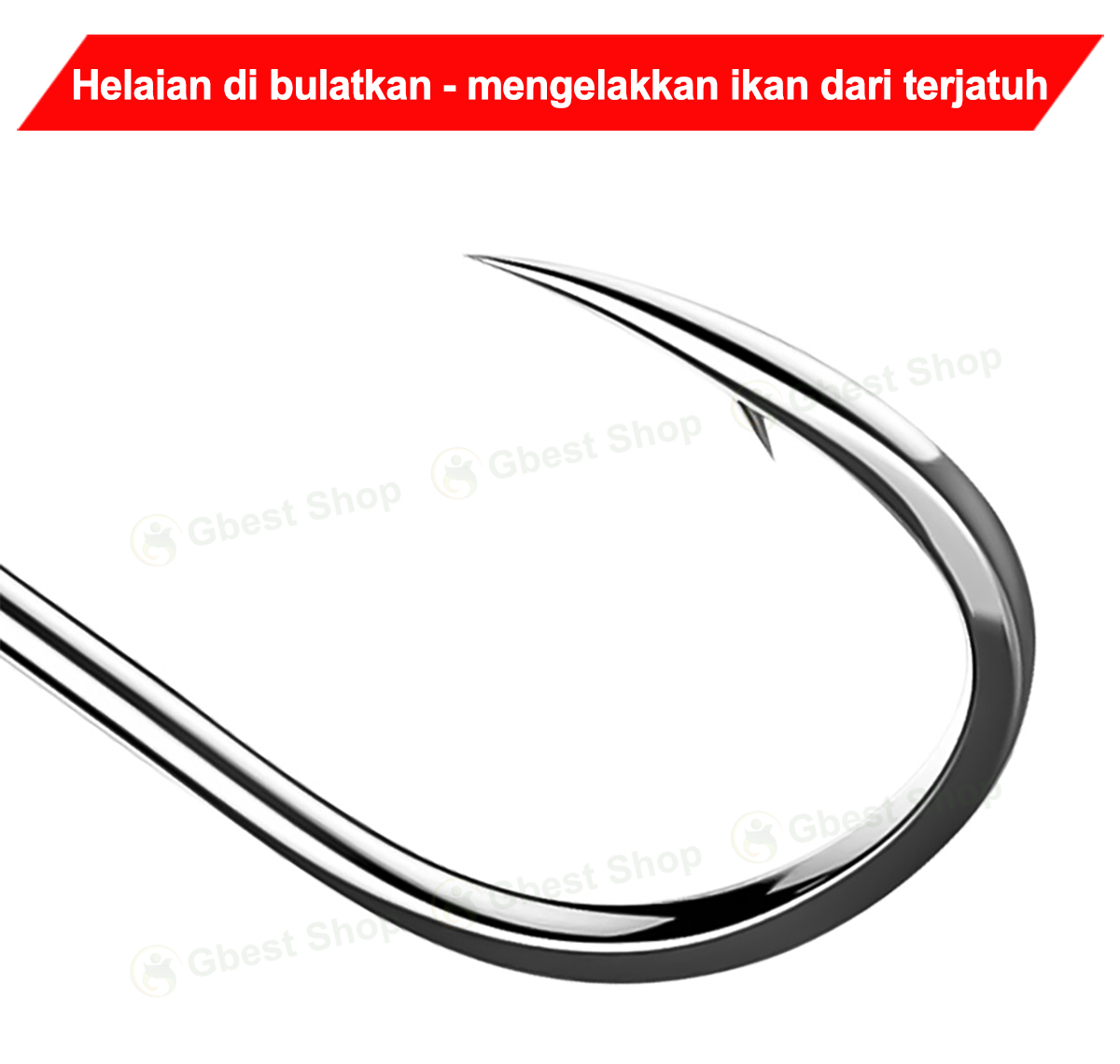 High Carbon Steel Barbed Fishing Hook with Hole jig head fish set ...