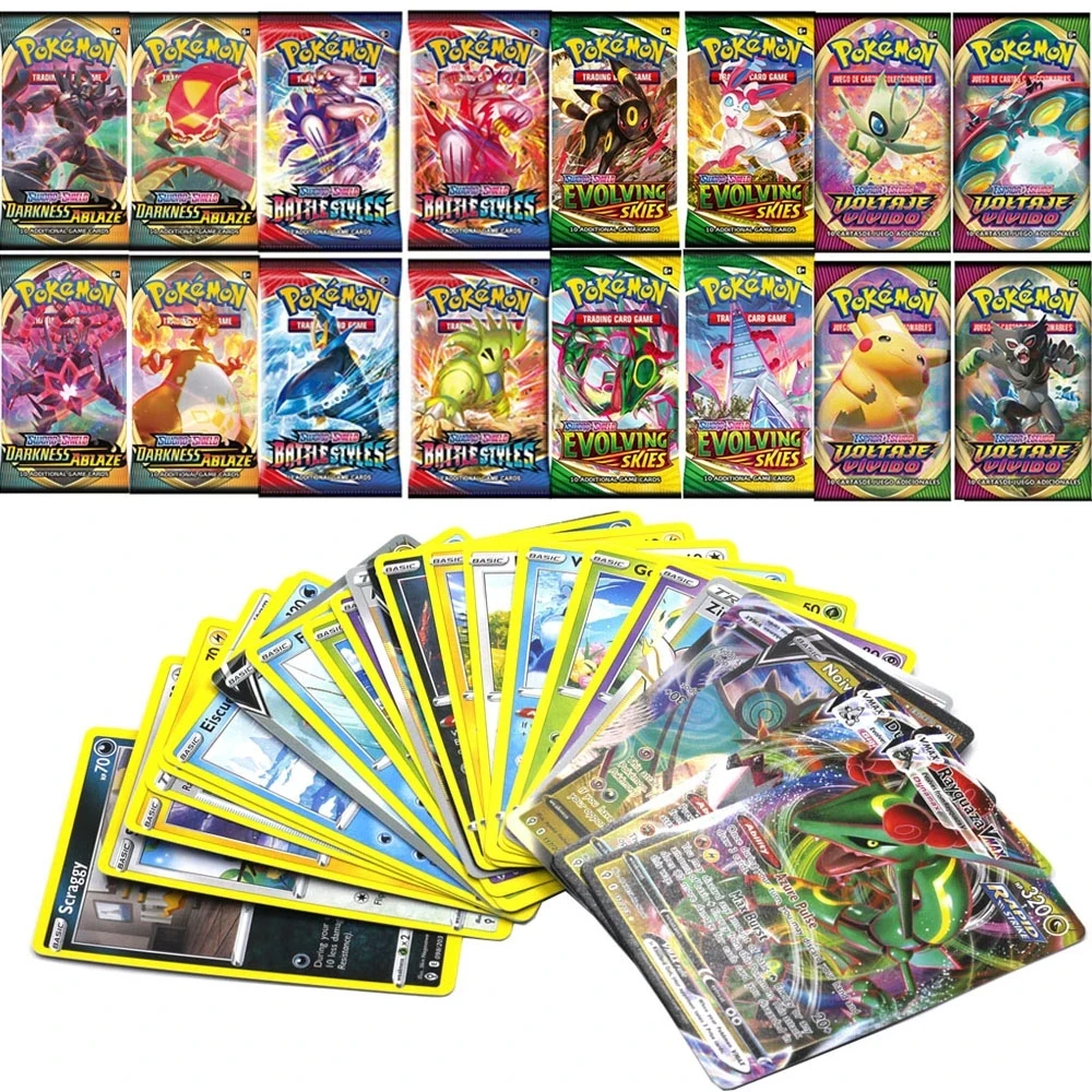 10pcs/pack Pokemon Trading Card Pack Collection | Shopee Malaysia