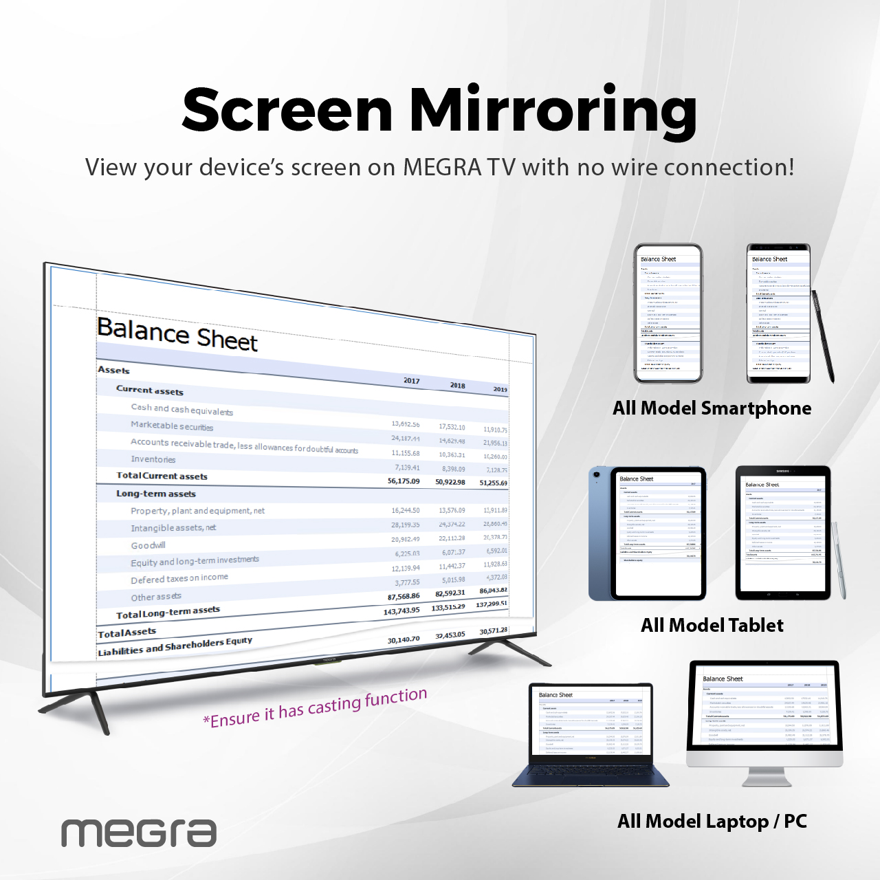 Megra QLED TV 98 Inch / 85 Inch QLED Smart TV 4K UHD TV Bluetooth 5G AI ...