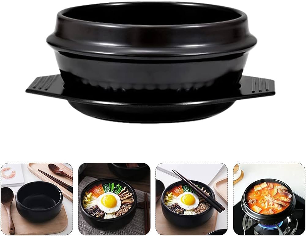 🔥Ready Stock🔥korean soup pot Korean Ddukbaegi Earthenware Clay Pot with ...