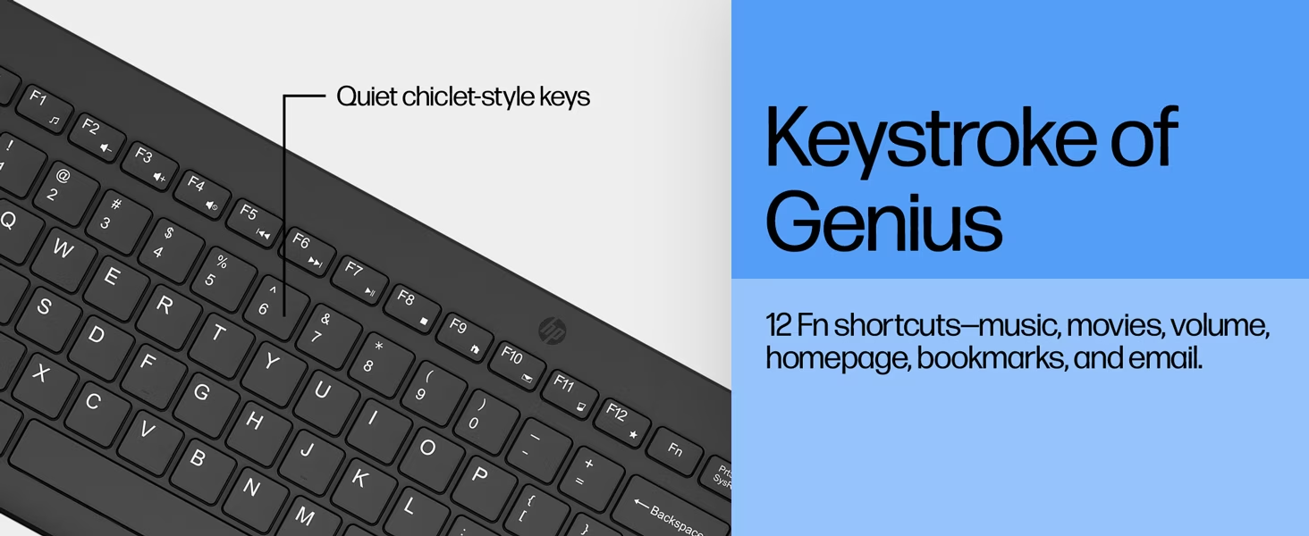 HP 330 Combo Wireless Keyboard and Mouse 2V9E6AA - BLACK | Shopee Malaysia