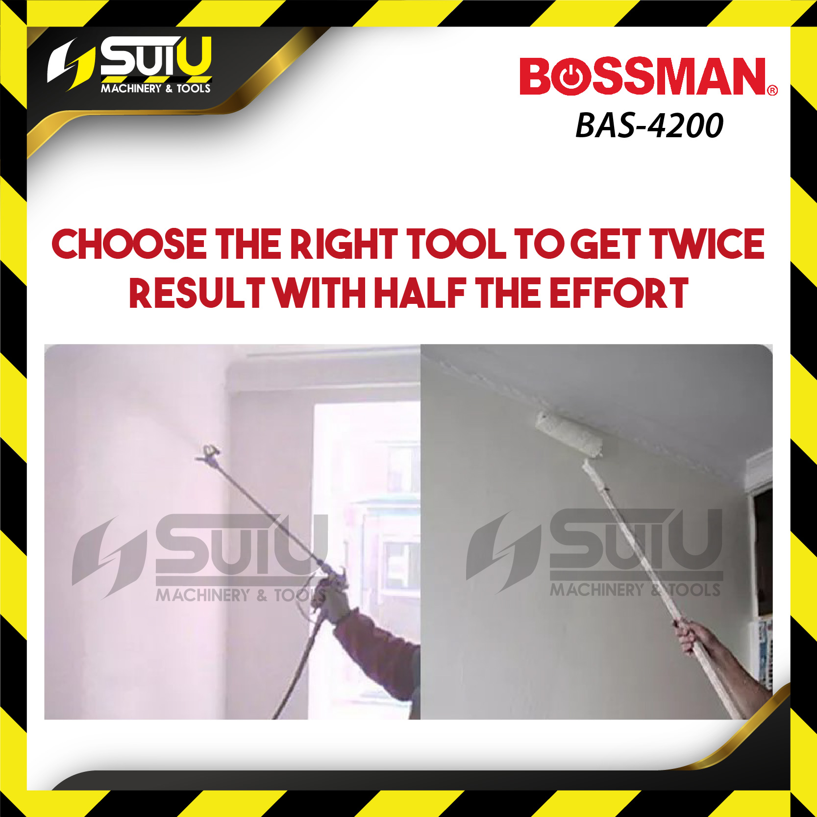 [100% ORIGINAL] BOSSMAN BAS4200 Airless Paint Sprayer / Spraying ...