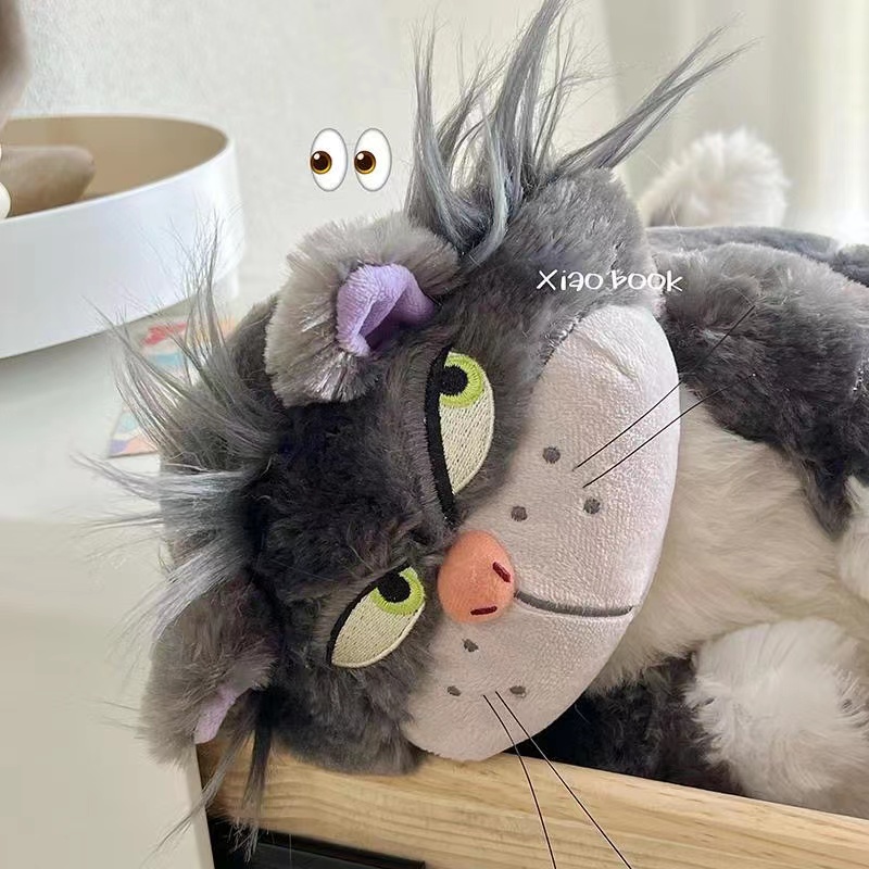 Ready Stock 35cm Plush Toy Lucifer Cat Plushie Doll, Cute grumpy Cat ...