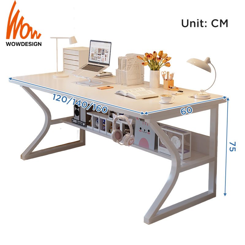 Study Table Computer Desk Meja Study Meja Office 120/140/160CM Meja ...