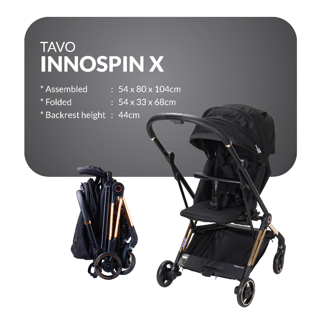 Tavo Innospin / Innospin X 𝟯𝟲𝟬° Spin Baby Stroller | 2-Way Facing | up to 22kg | Travel System ...
