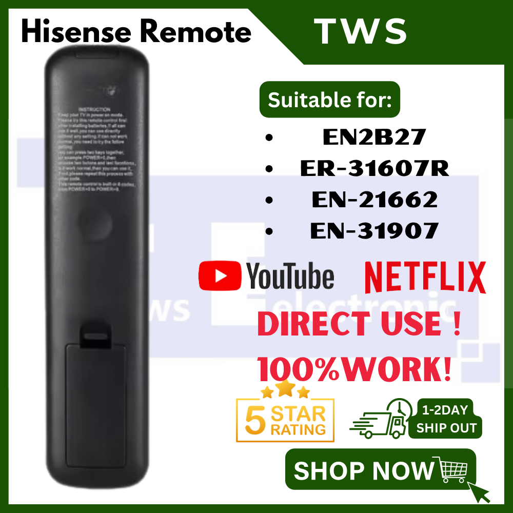 Remote control (For Hisense New Version LED/LCD TV)|hisense remote ...