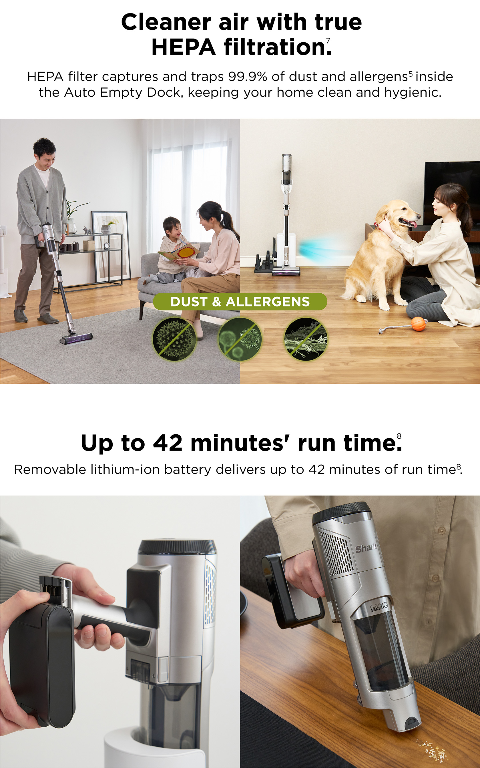 Shark CleanSense IQ | IQ+ Cordless Vacuum Cleaner, Smart IQ PRO with 4 ...