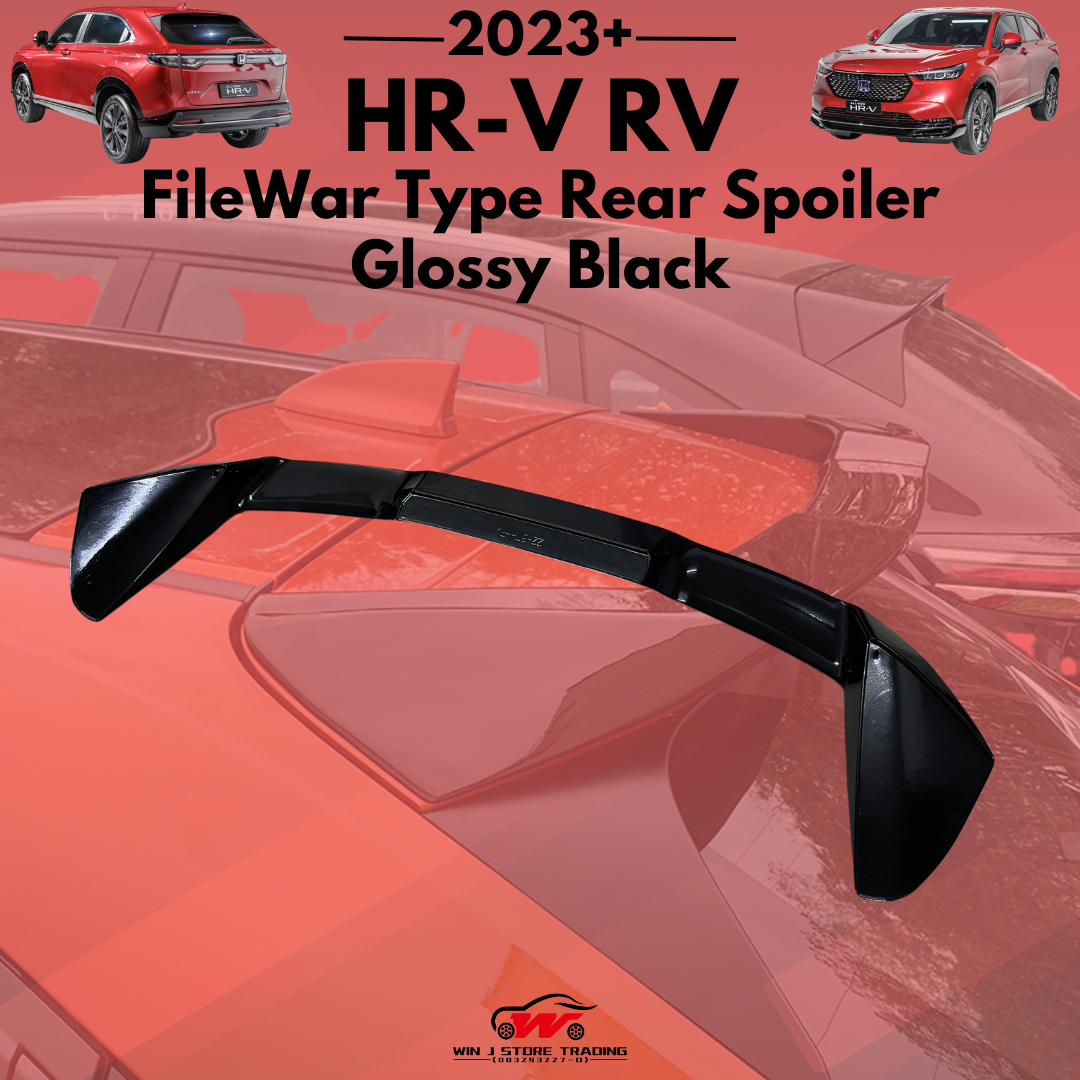 Honda HR-V HRV RV 2022-2024++ Glossy Black Filewar Spoiler/Roof Spoiler ...