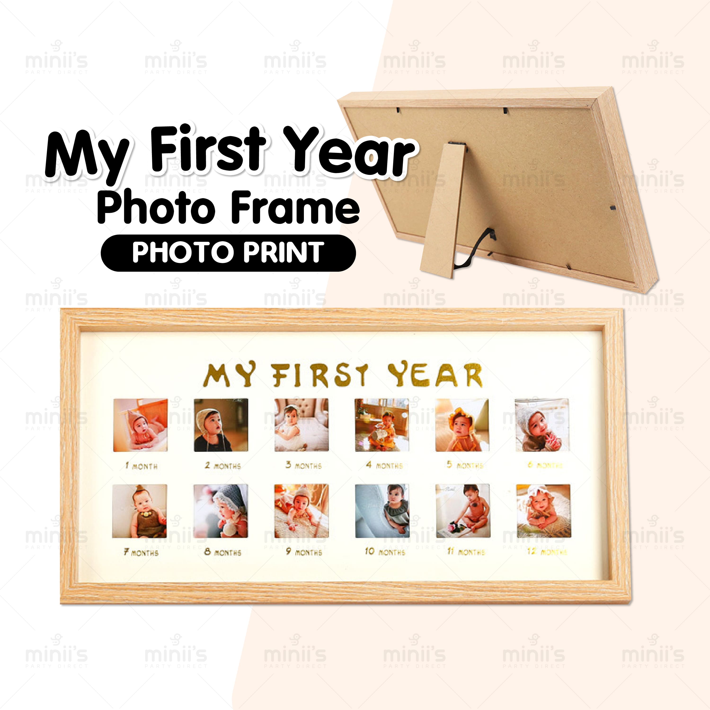 MINIIS PARTY My First Year Photo Frame 宝宝相框 Baby First Year Photo Frame ...