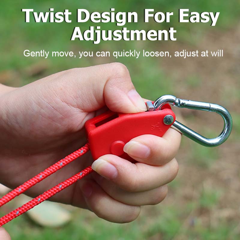4M Pulley Adjuster Camping Tent Rope Buckle Adjustable Wind Rope ...