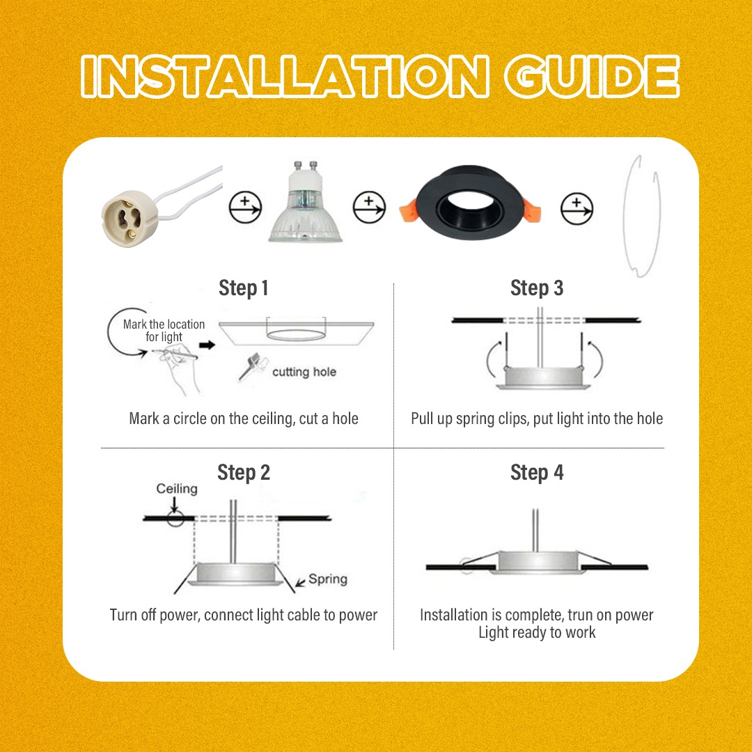 SINGLE DOUBLE TRIPLE ANTI GLARE EYEBALL FITTING GU10 BULB HOLDER ...