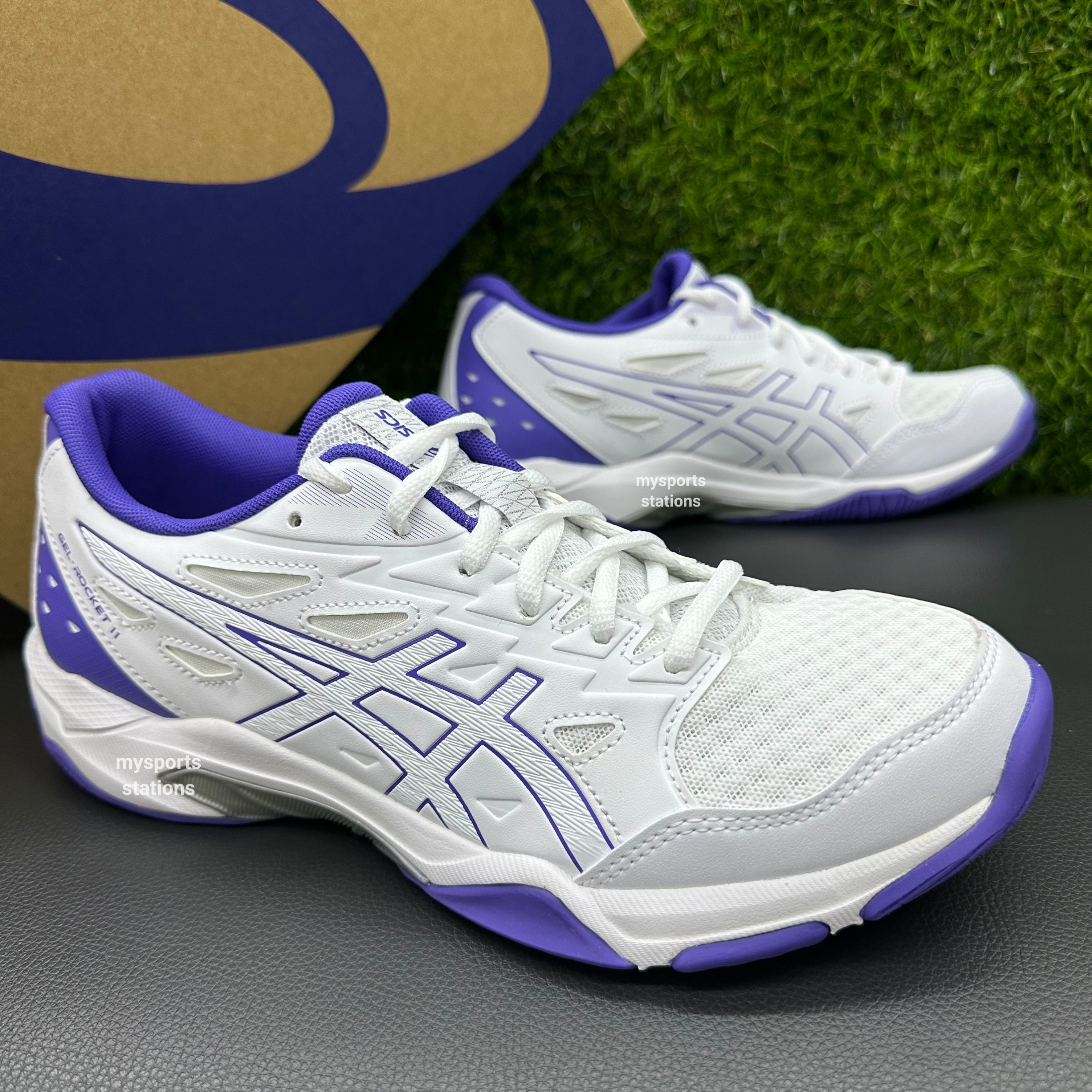 asics Womens Gel-Rocket 11 [1072A093-100] | [1072A093-400] Badminton Shoes | Court Shoes | Kasut ...