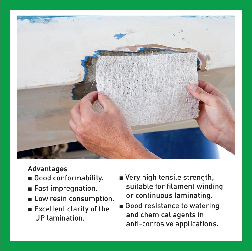 PERFEKT ACW-014 1M X 50M Chopped Strand Fiberglass Mat | Shopee Malaysia